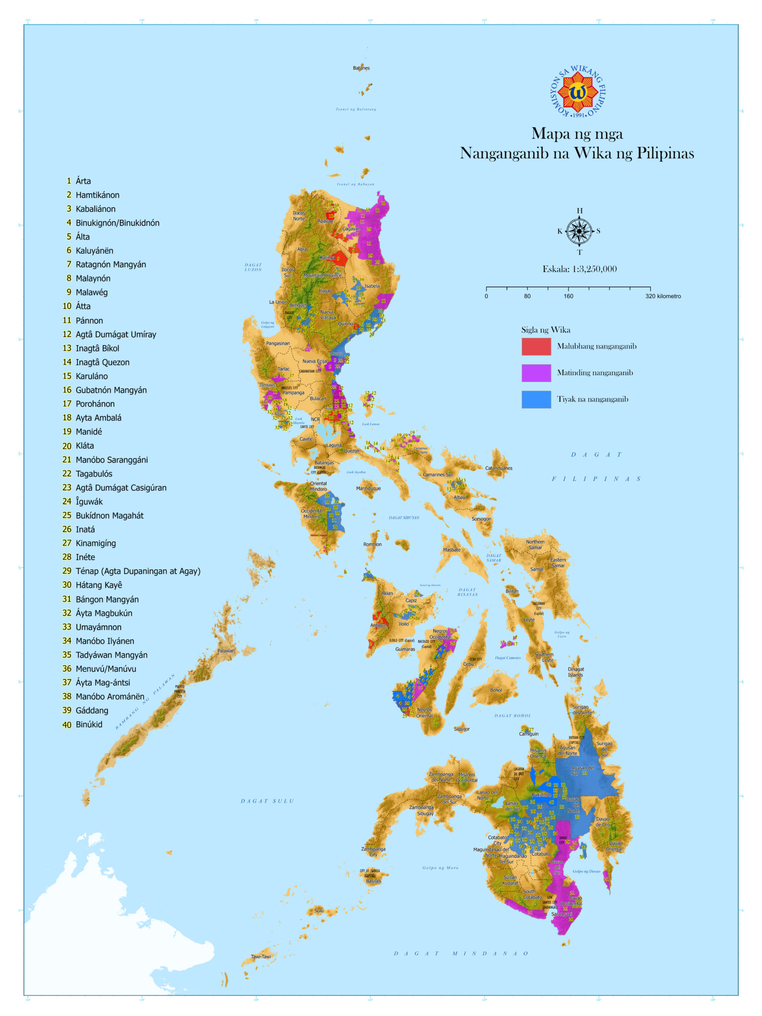 Mapa ng mga Nanganganib na Wika ng Pilipinas – KWF Repositoryo